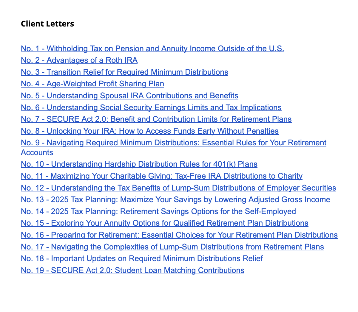 30 Ready-to-Use Tax Client Letter Templates for 2025 | Boost Your Tax ...