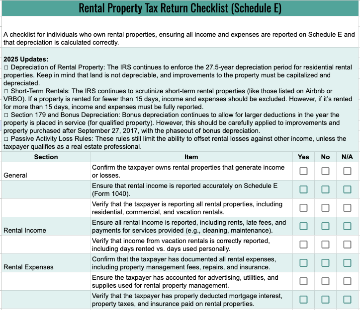 Simplified 1040 Filing: The 2025 Tax Year Preparation Checklist - Small ...
