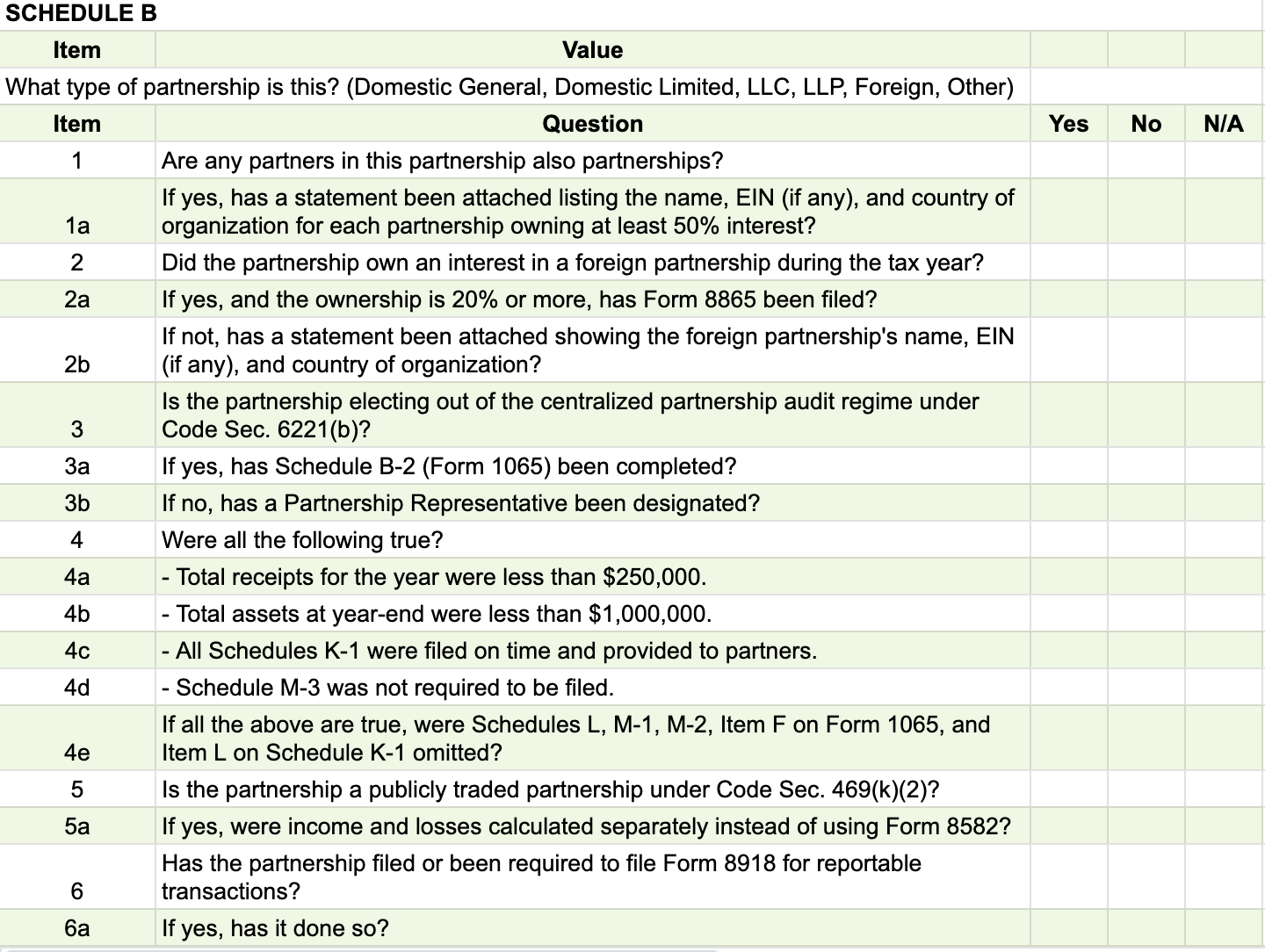 Form 1065 Filing Aid: Tax Preparation Checklist - Small Business Accounting