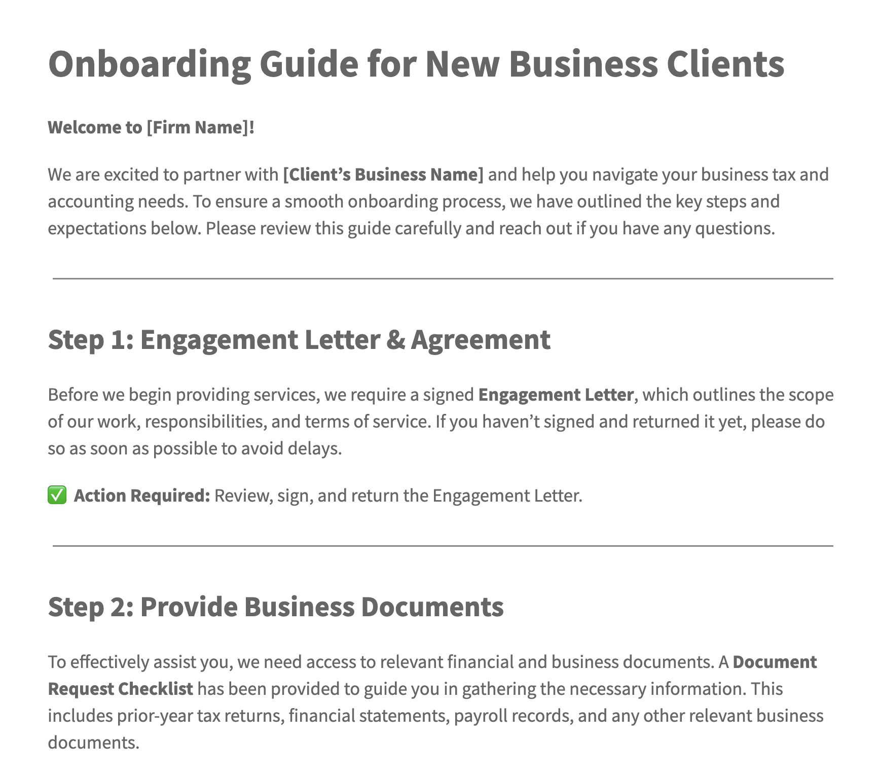 New Business Client Onboarding Bundle – 9 Essential Tax & Accounting ...