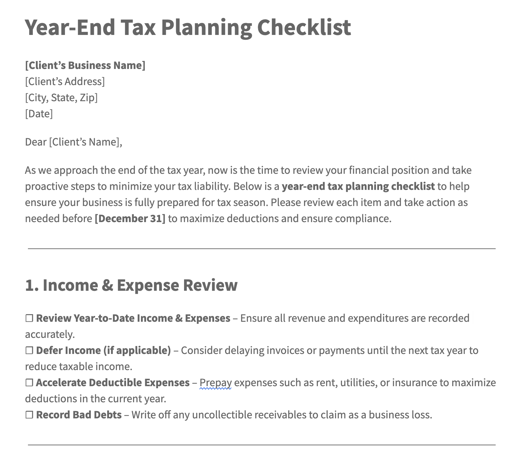 New Business Client Onboarding Bundle – 9 Essential Tax & Accounting ...